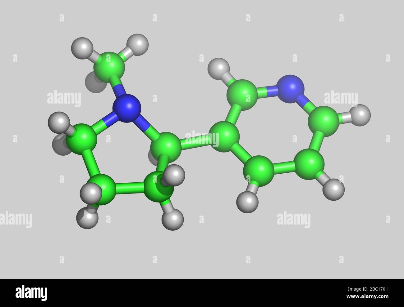 Nicotine molecular hi-res stock photography and images - Alamy