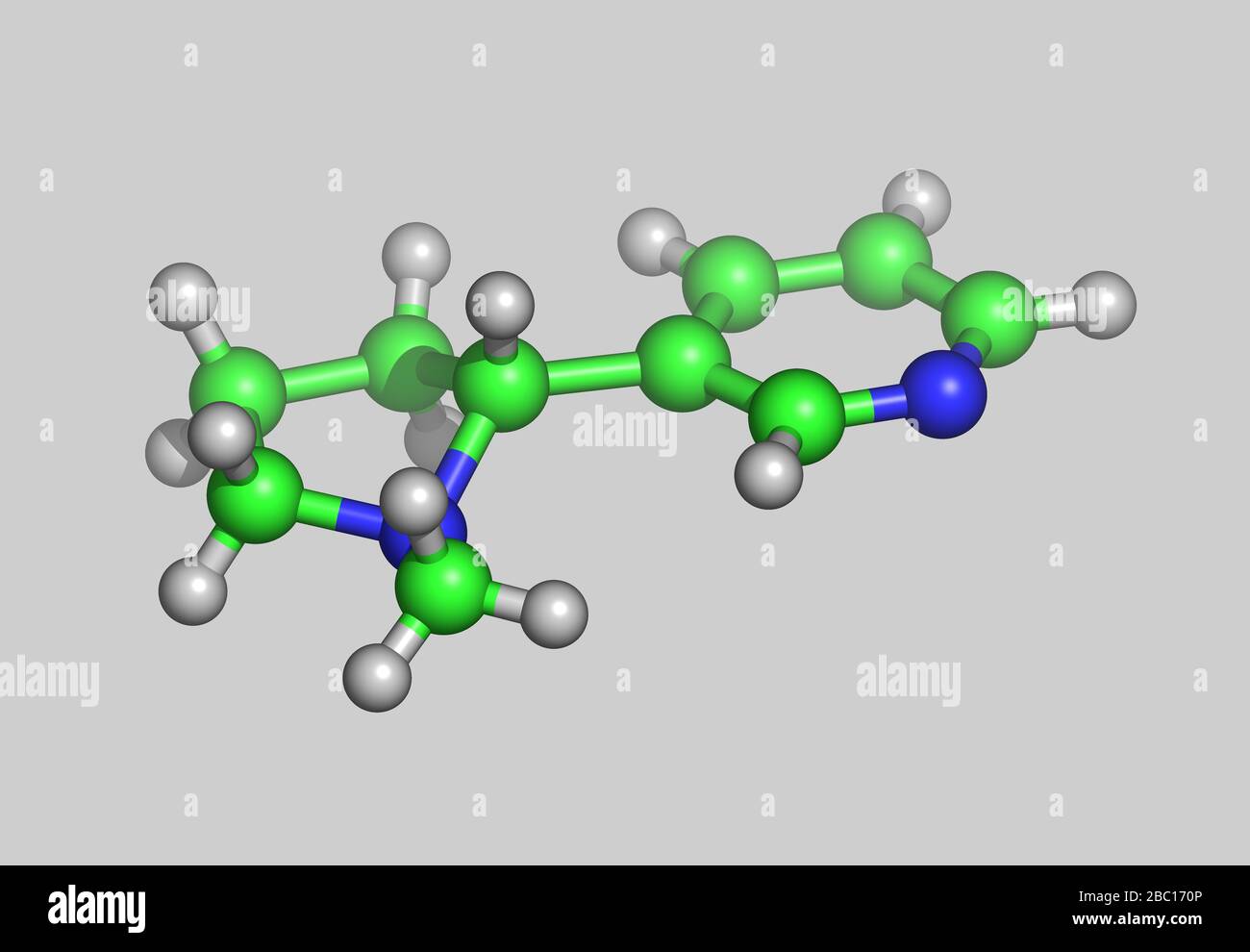Nicotine molecular model hi-res stock photography and images - Alamy