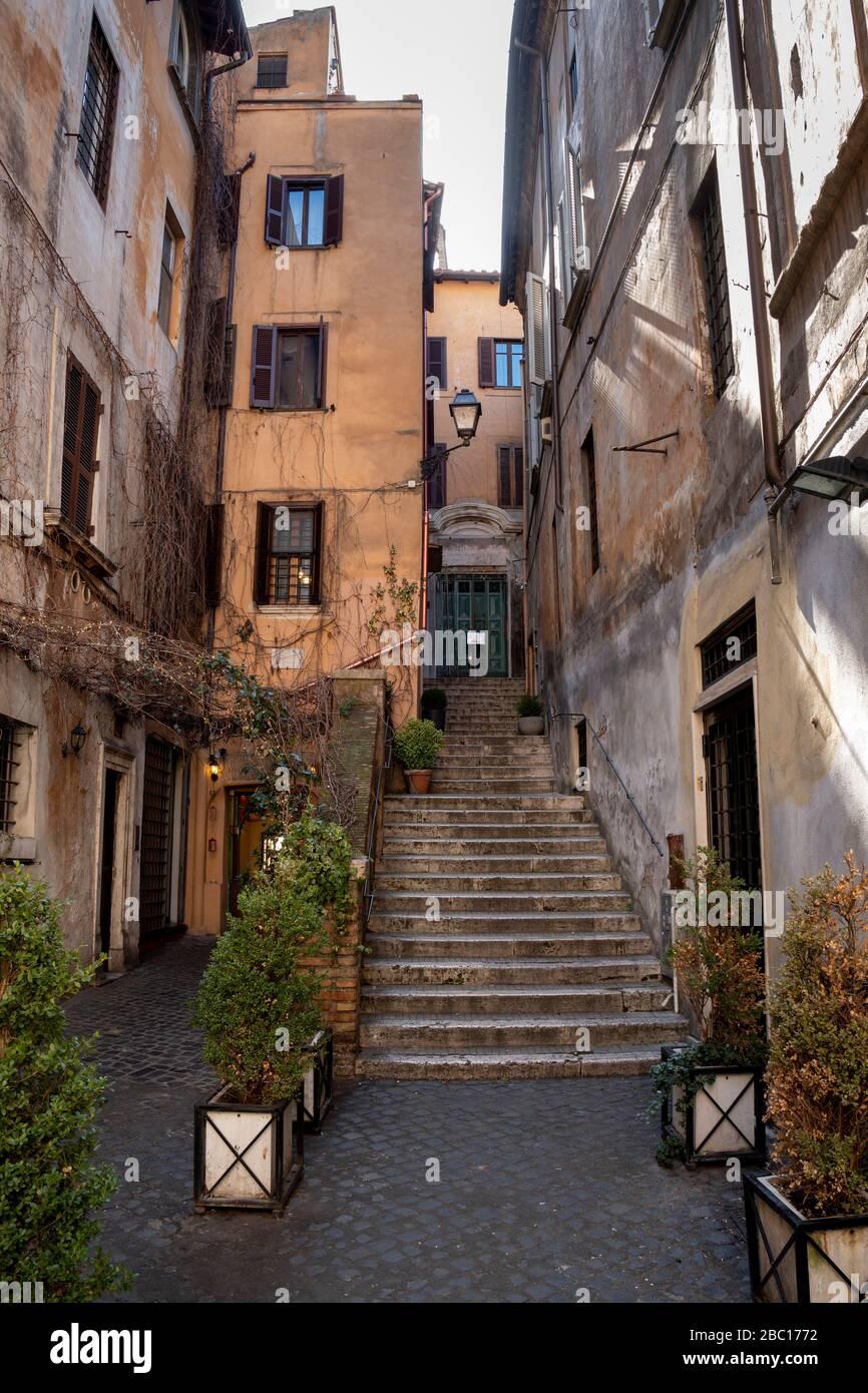Old alley steps in hi-res stock photography and images - Alamy