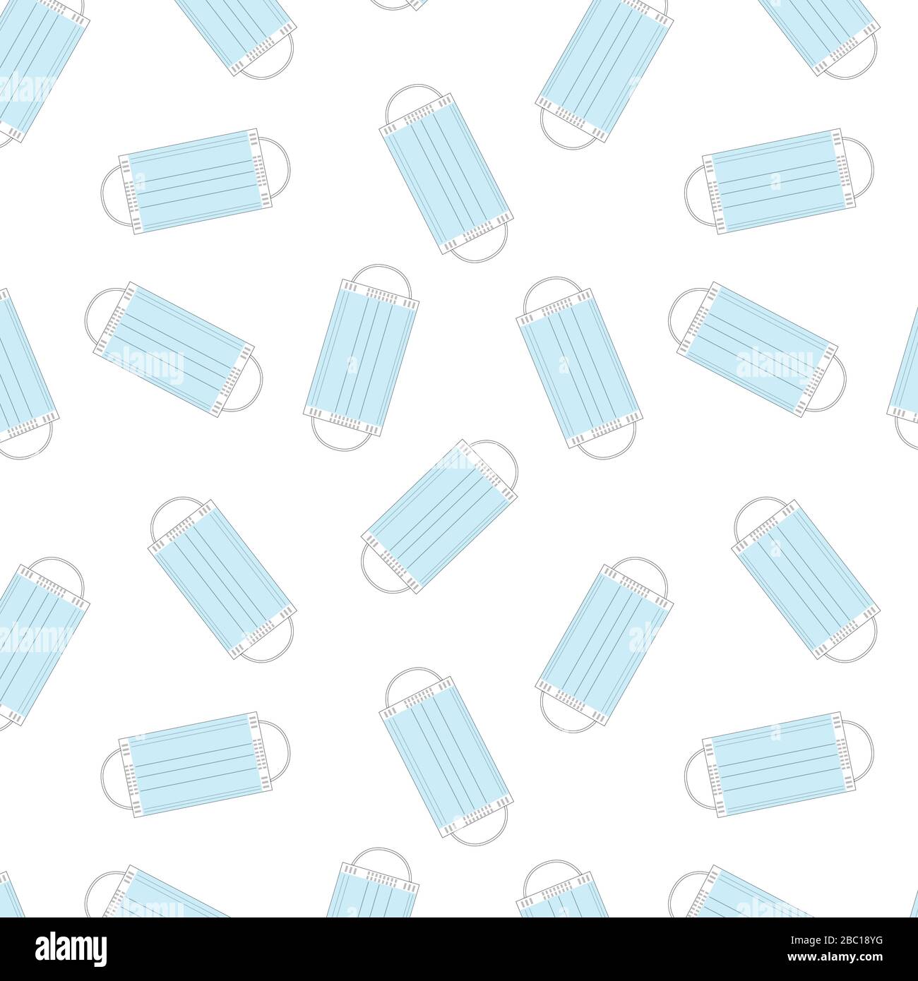 Face mask seamless pattern illustration Stock Vector Image & Art - Alamy