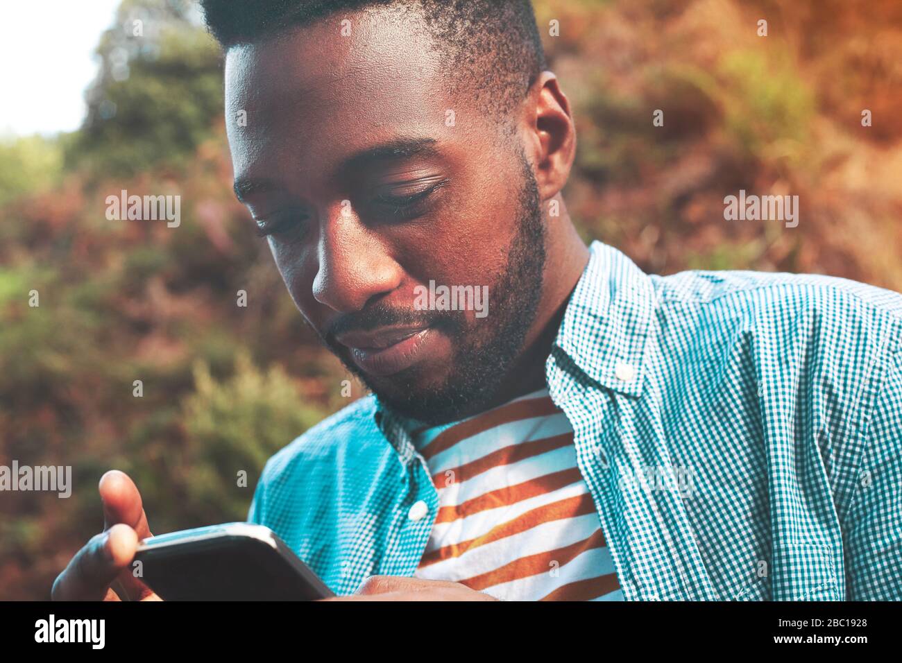 Close up young man reading hi-res stock photography and images - Alamy