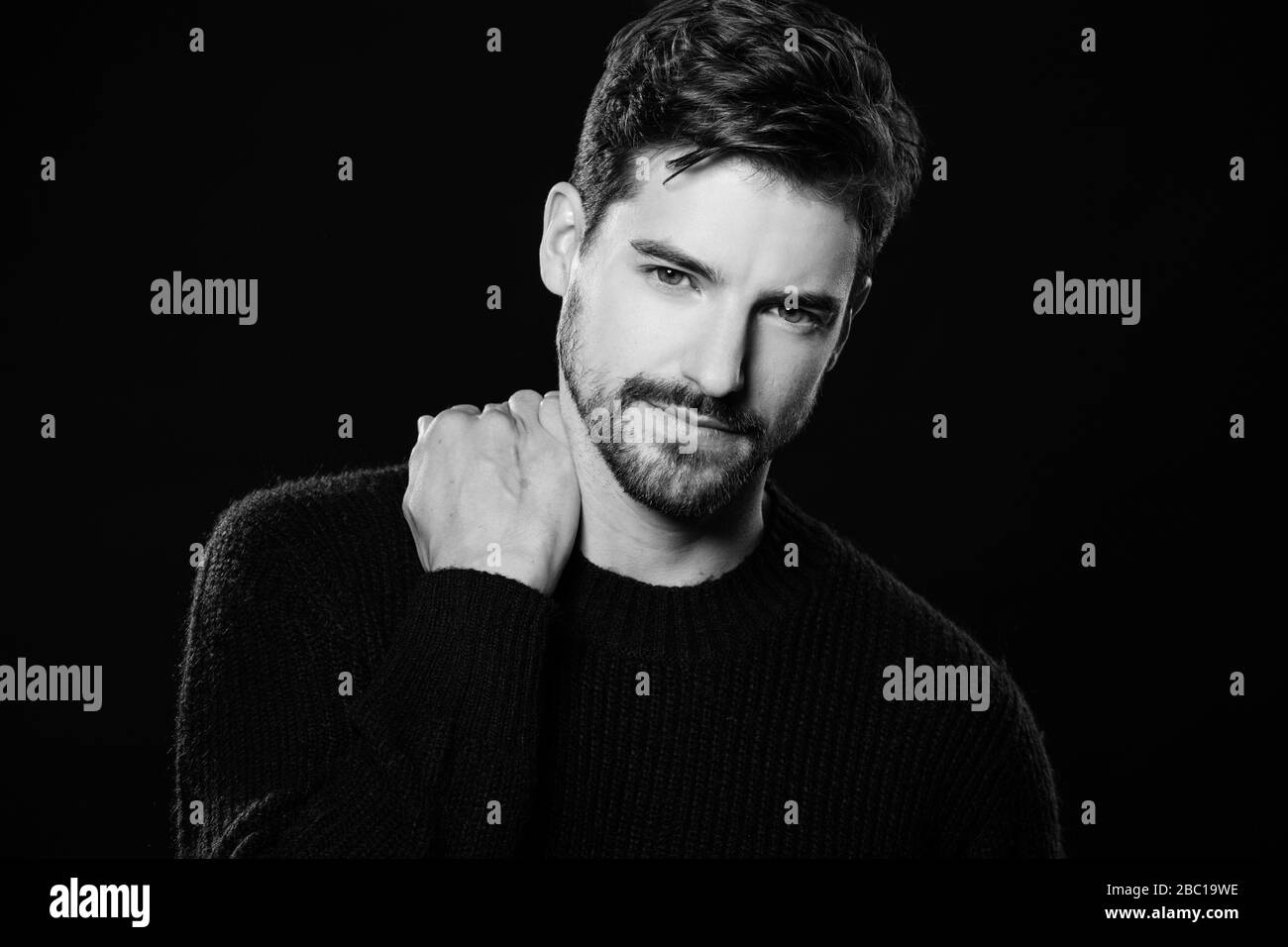 Hand attractive Black and White Stock Photos & Images - Alamy