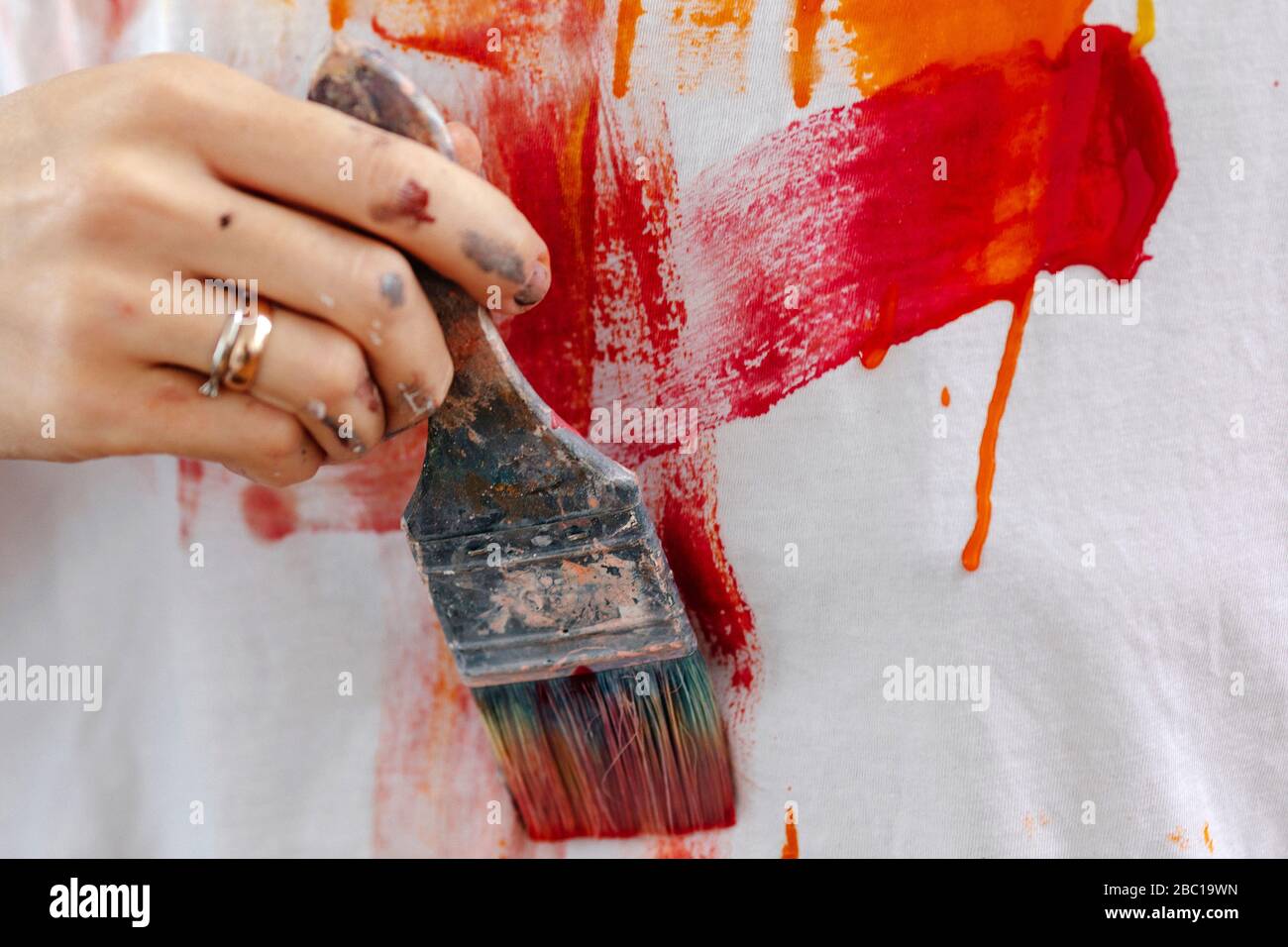 Detail hand painting hi-res stock photography and images - Alamy