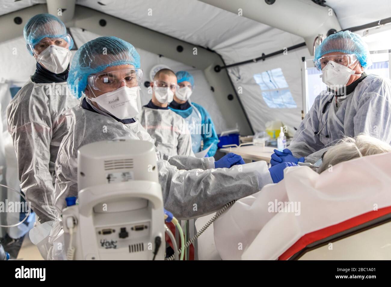 THE FIRE AND EMERGENCY DEPARTMENT SET UP A PRE-TRIAGE AIRLOCK AT THE ...