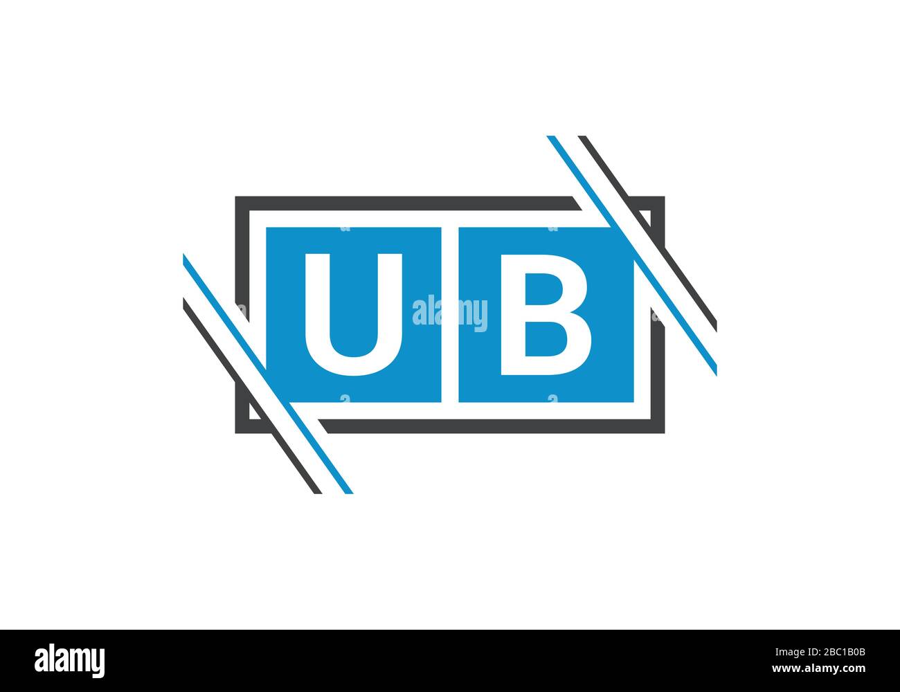 U B Initial Letter Logo design vector template, Graphic Alphabet Symbol ...