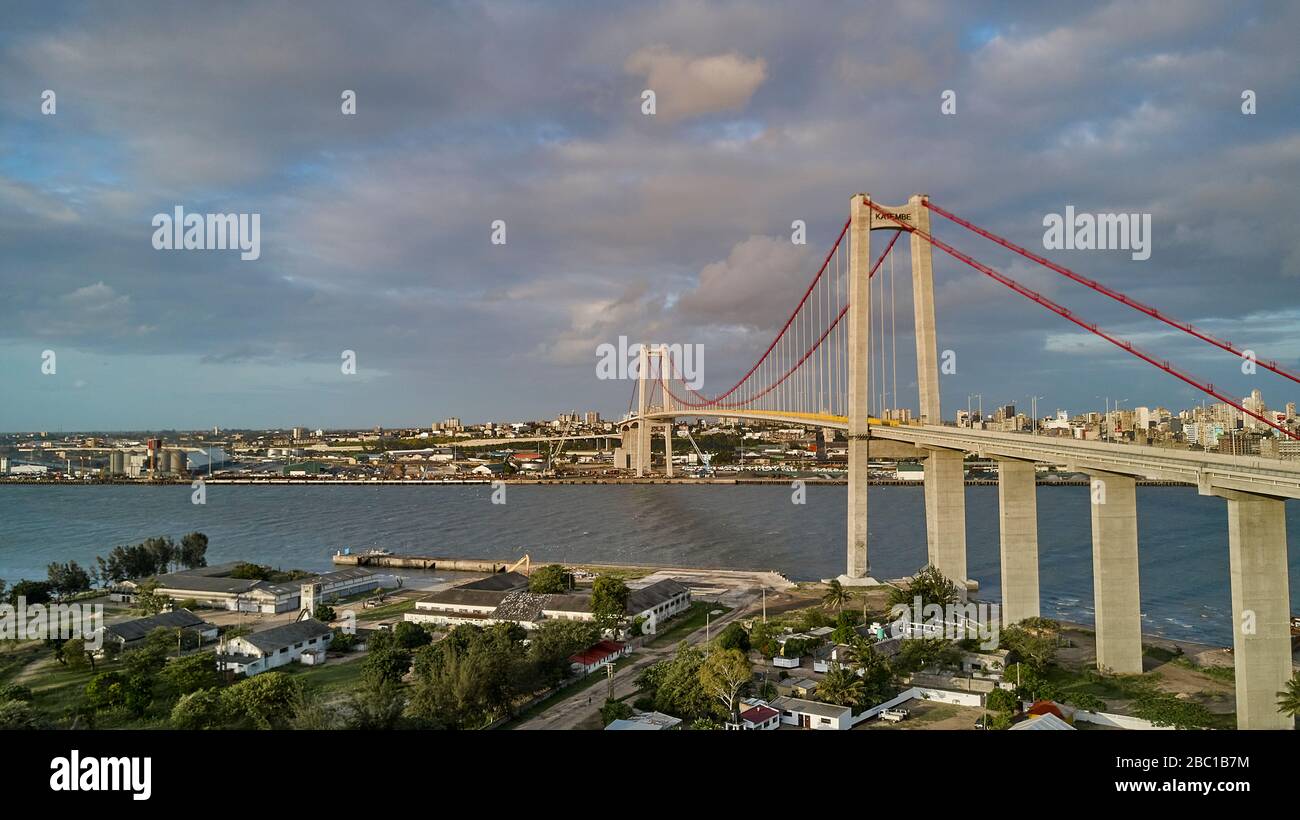 Clouds over maputo katembe bridge hi-res stock photography and images ...