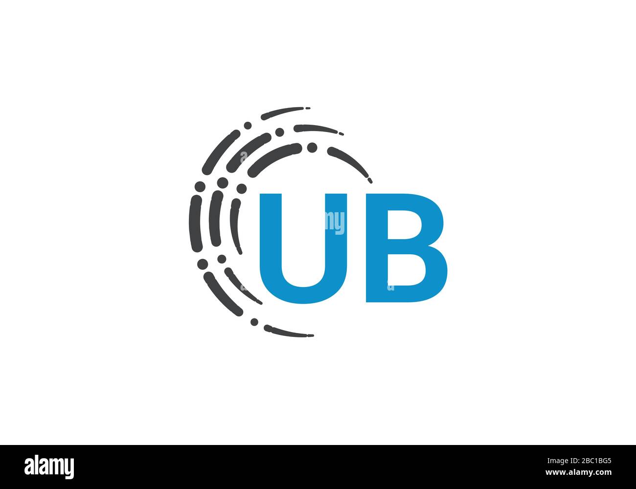 U B Initial Letter Logo design vector template, Graphic Alphabet Symbol ...