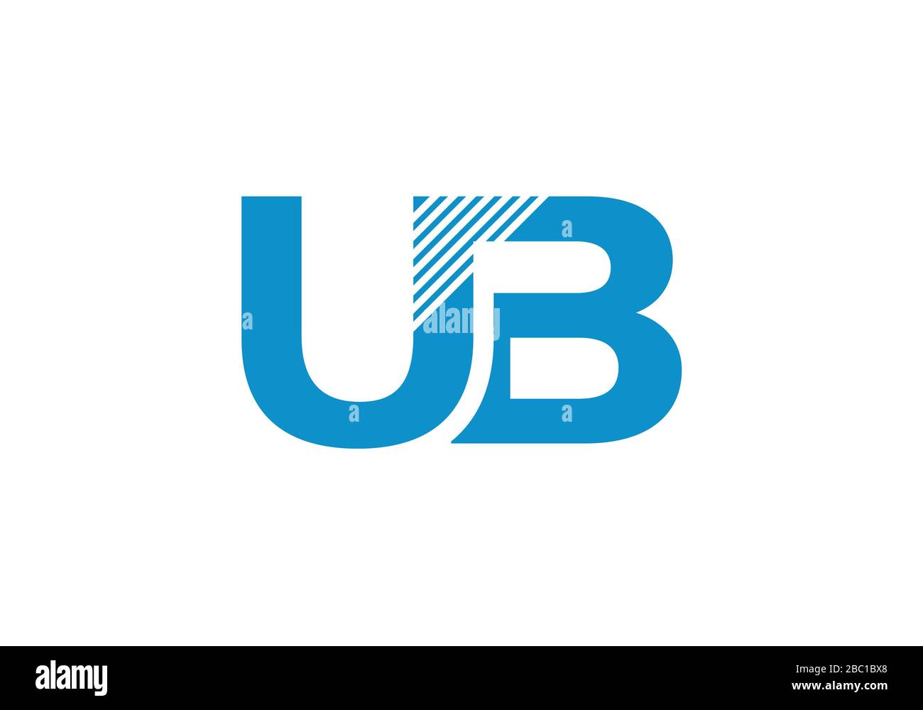 U B Initial Letter Logo design vector template, Graphic Alphabet Symbol ...