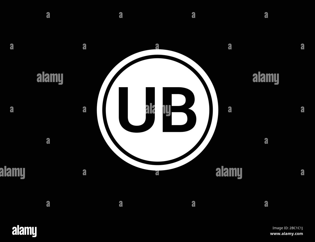 U B Initial Letter Logo design vector template, Graphic Alphabet Symbol ...