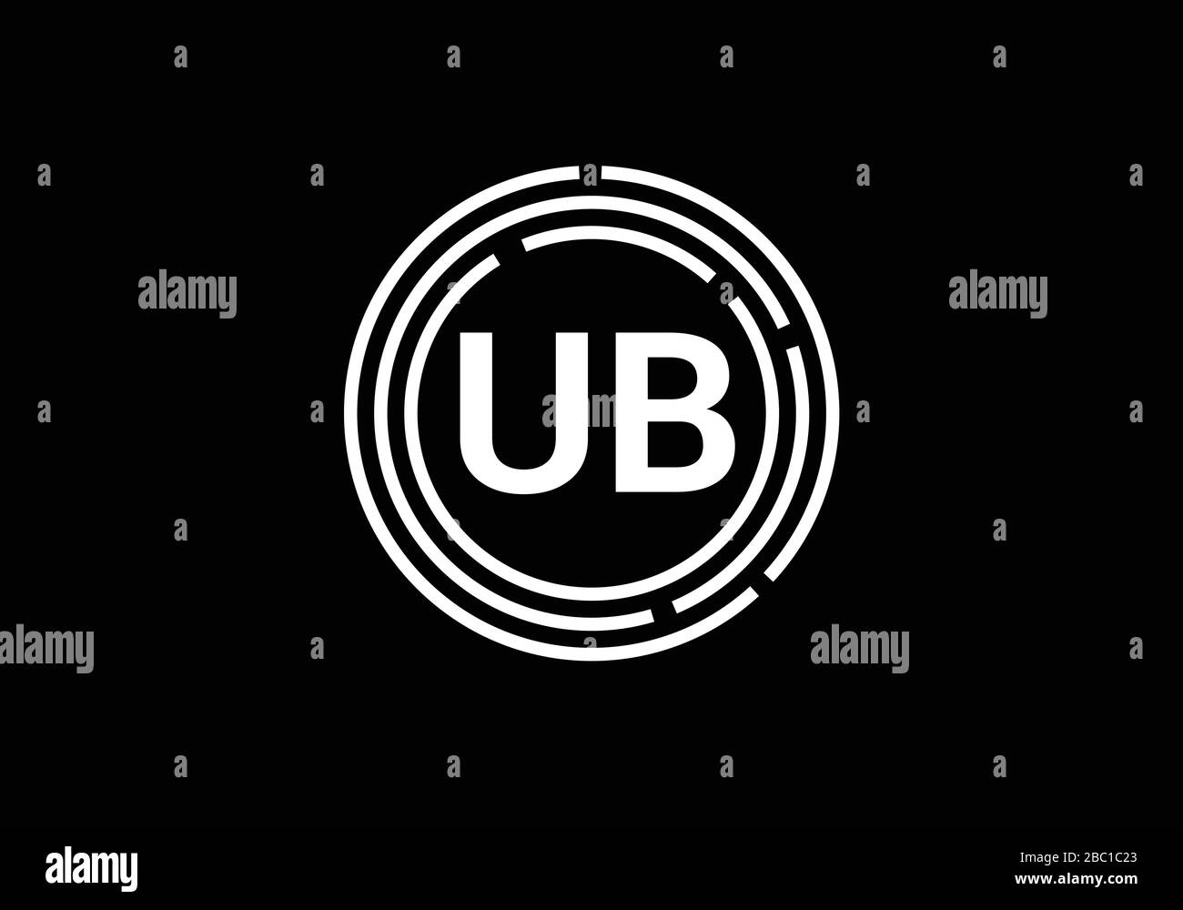 U B Initial Letter Logo design vector template, Graphic Alphabet Symbol ...