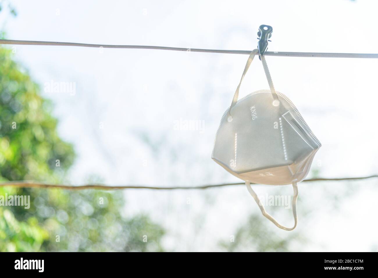 dry the Hygienic mask for re-use in critical lack time Stock Photo - Alamy