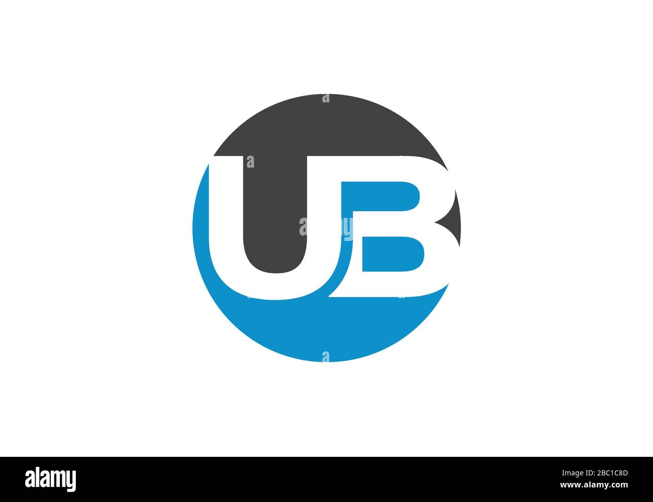 U B Initial Letter Logo design vector template, Graphic Alphabet Symbol ...