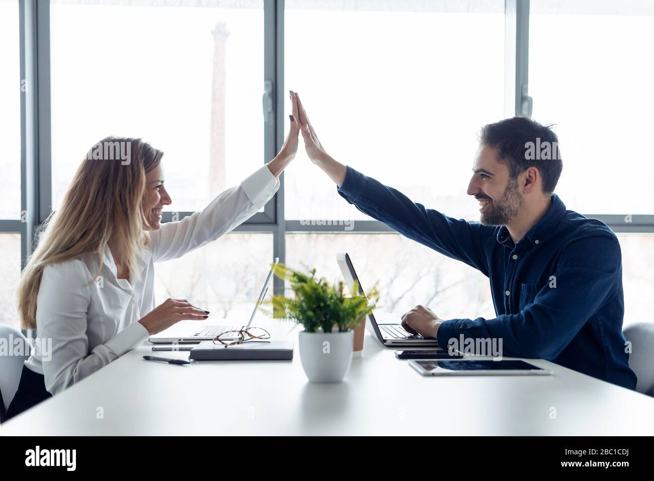 High desk hi-res stock photography and images - Alamy