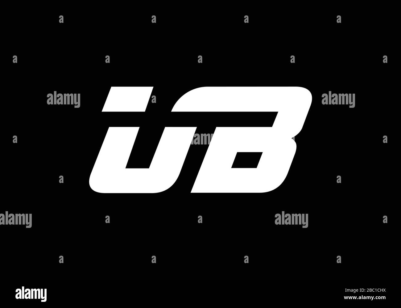 U B Initial Letter Logo design vector template, Graphic Alphabet Symbol ...