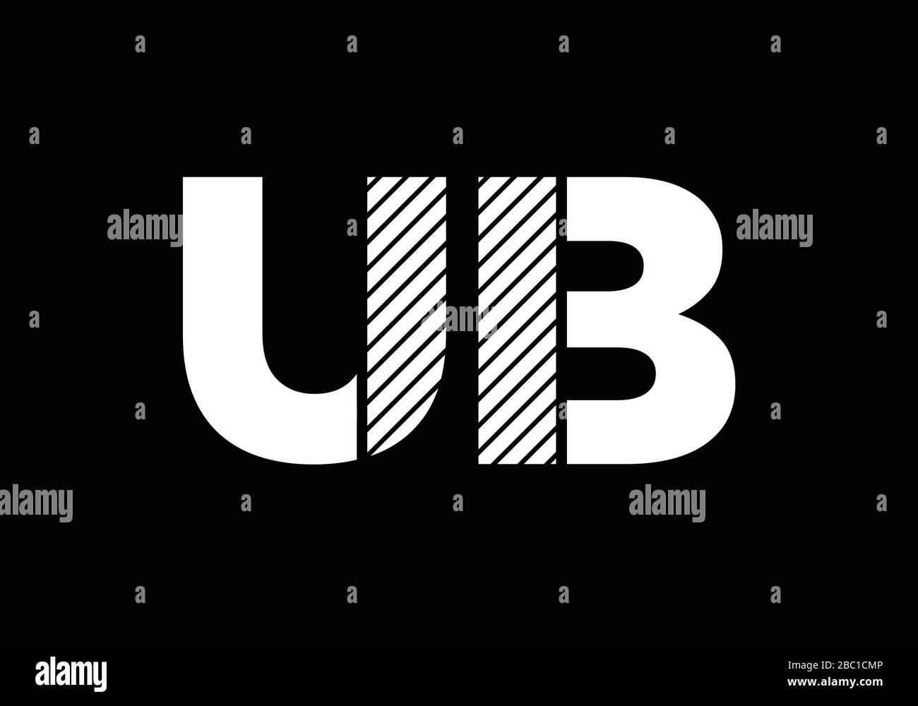 U B Initial Letter Logo design vector template, Graphic Alphabet Symbol ...