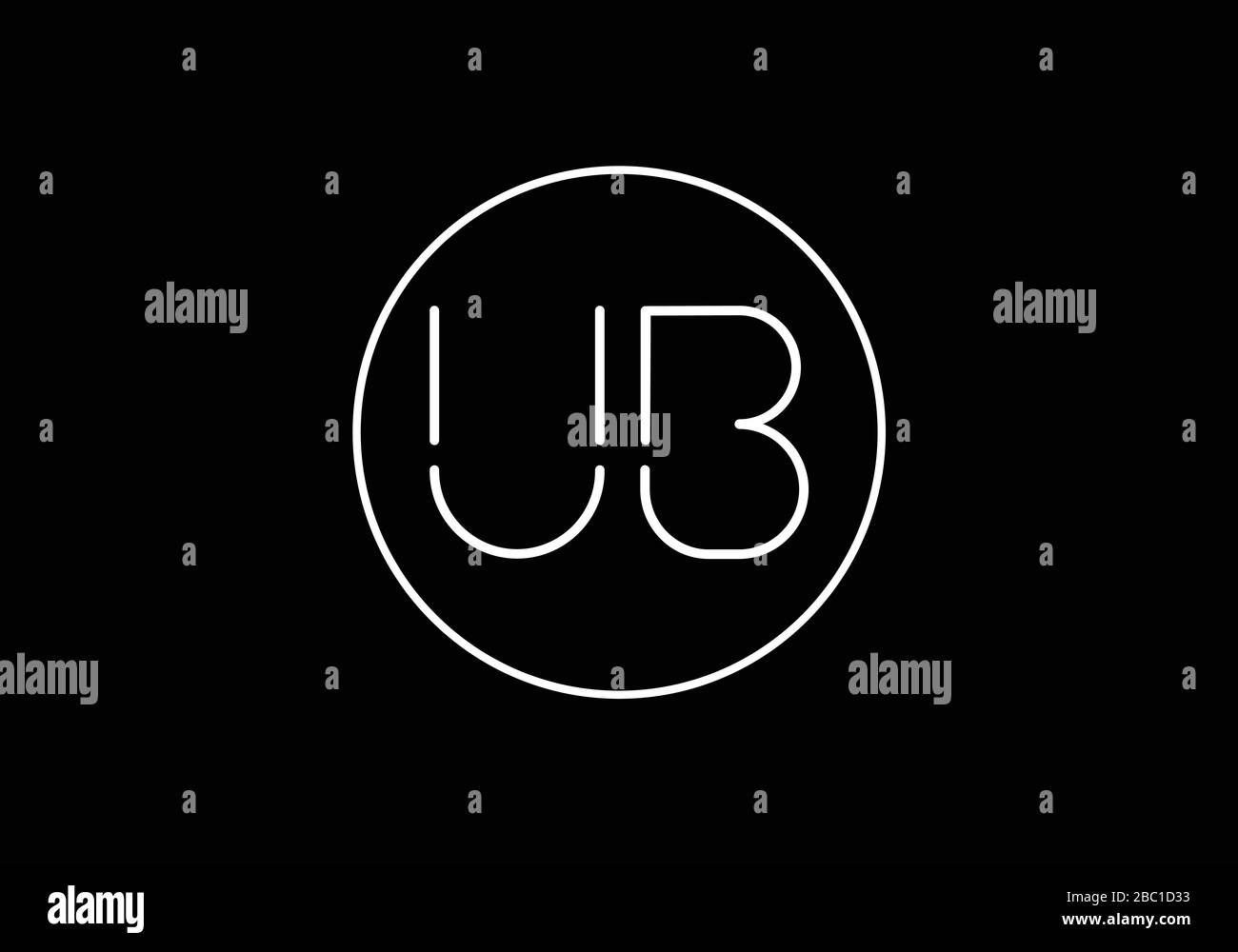 U B Initial Letter Logo design vector template, Graphic Alphabet Symbol ...