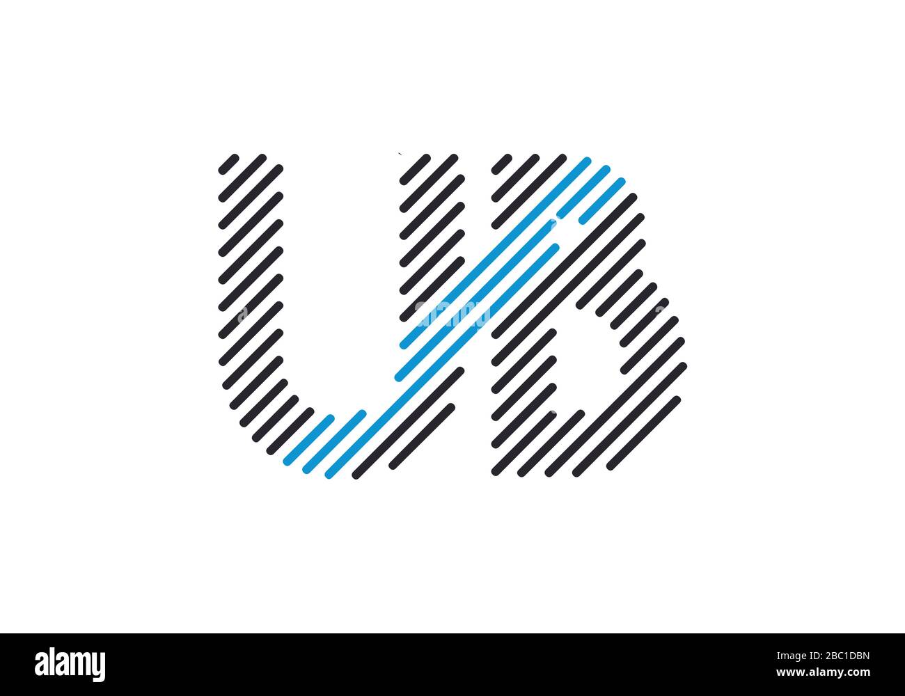 U B Initial Letter Logo design vector template, Graphic Alphabet Symbol ...