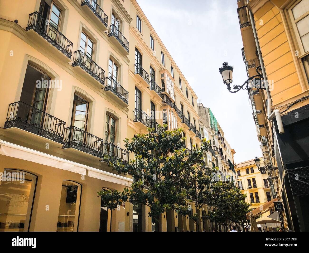 close up view of the historical streets of the spanish cities Stock ...