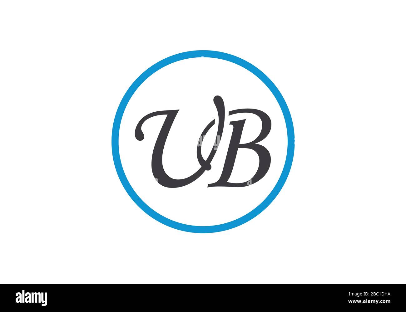 U B Initial Letter Logo design vector template, Graphic Alphabet Symbol ...