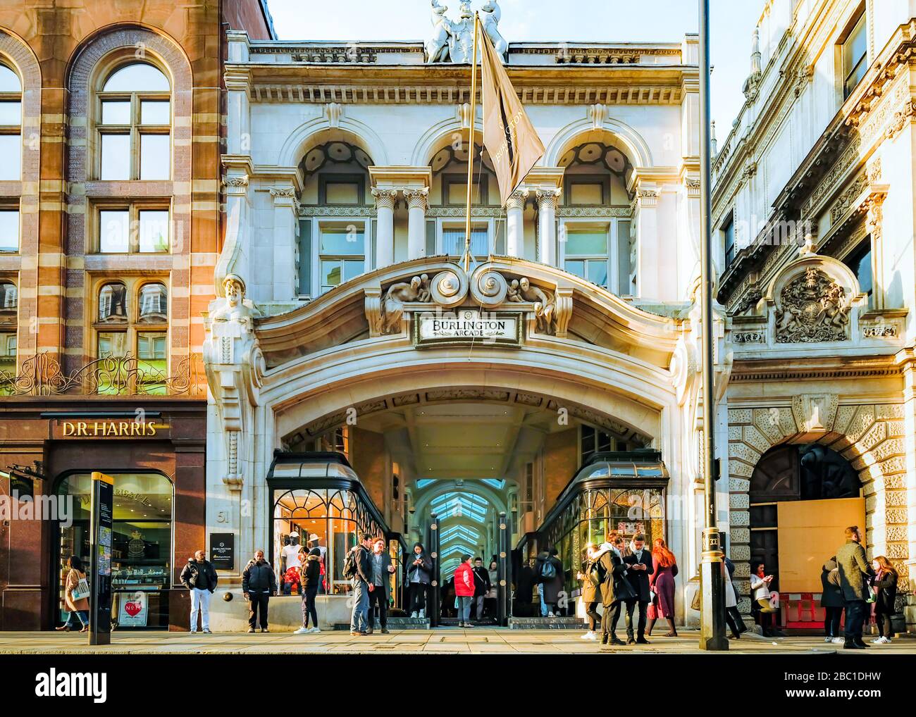 LONDON- Burlington Arcade in Mayfair, a Victorian gallery of high end ...