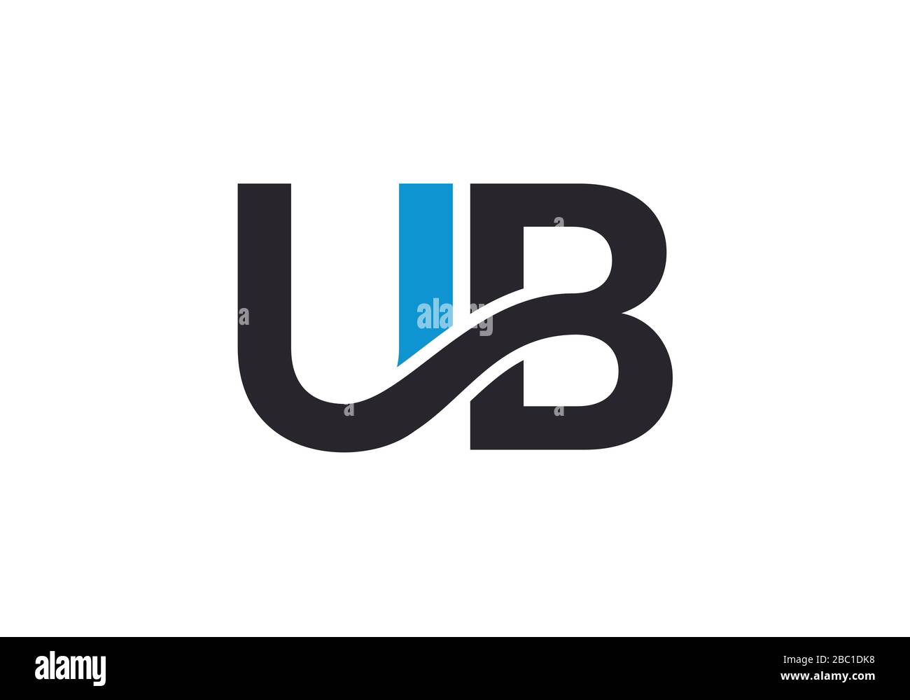 U B Initial Letter Logo design vector template, Graphic Alphabet Symbol ...