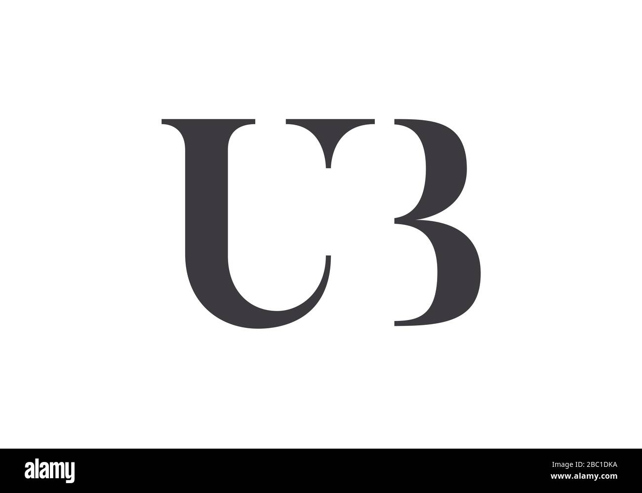 U B Initial Letter Logo design vector template, Graphic Alphabet Symbol ...