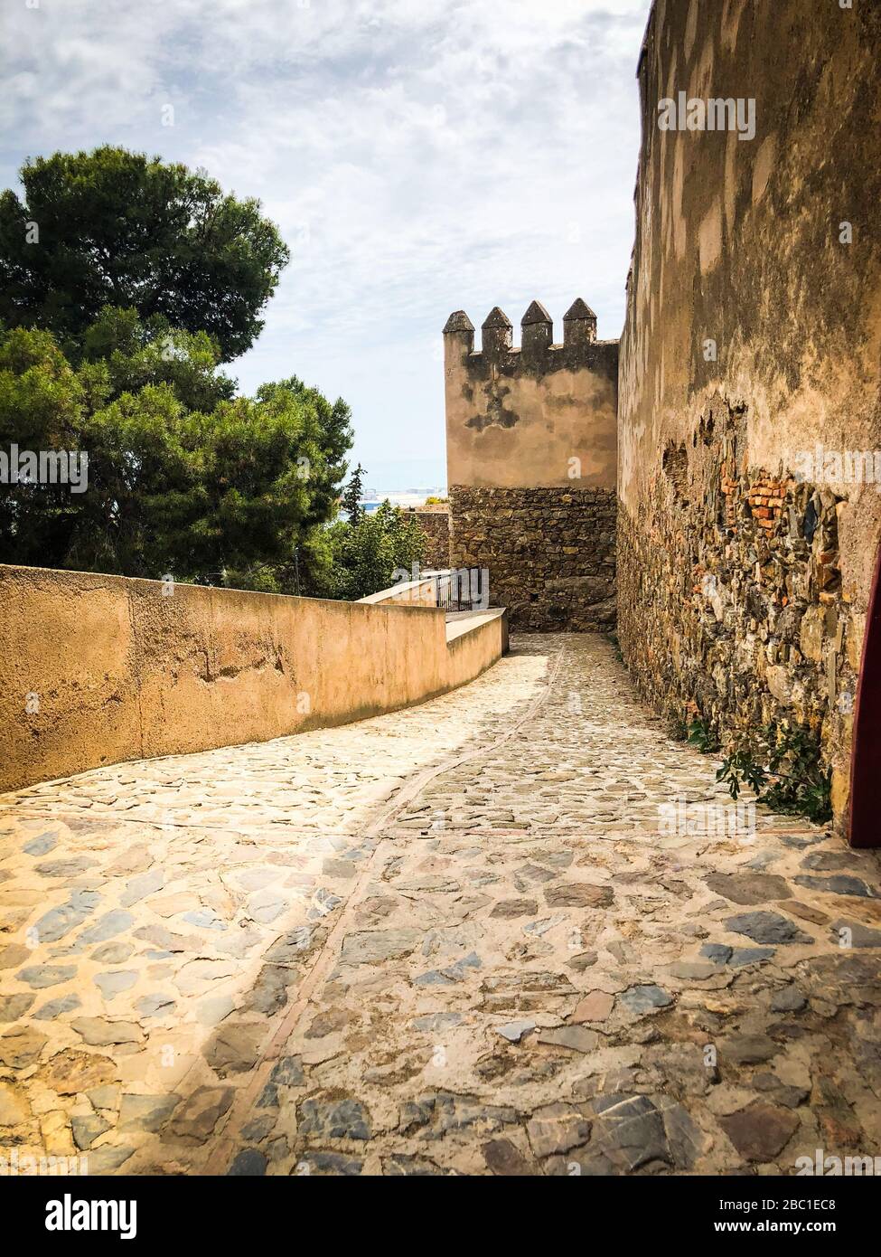 close up view of the historical streets of the spanish cities Stock ...