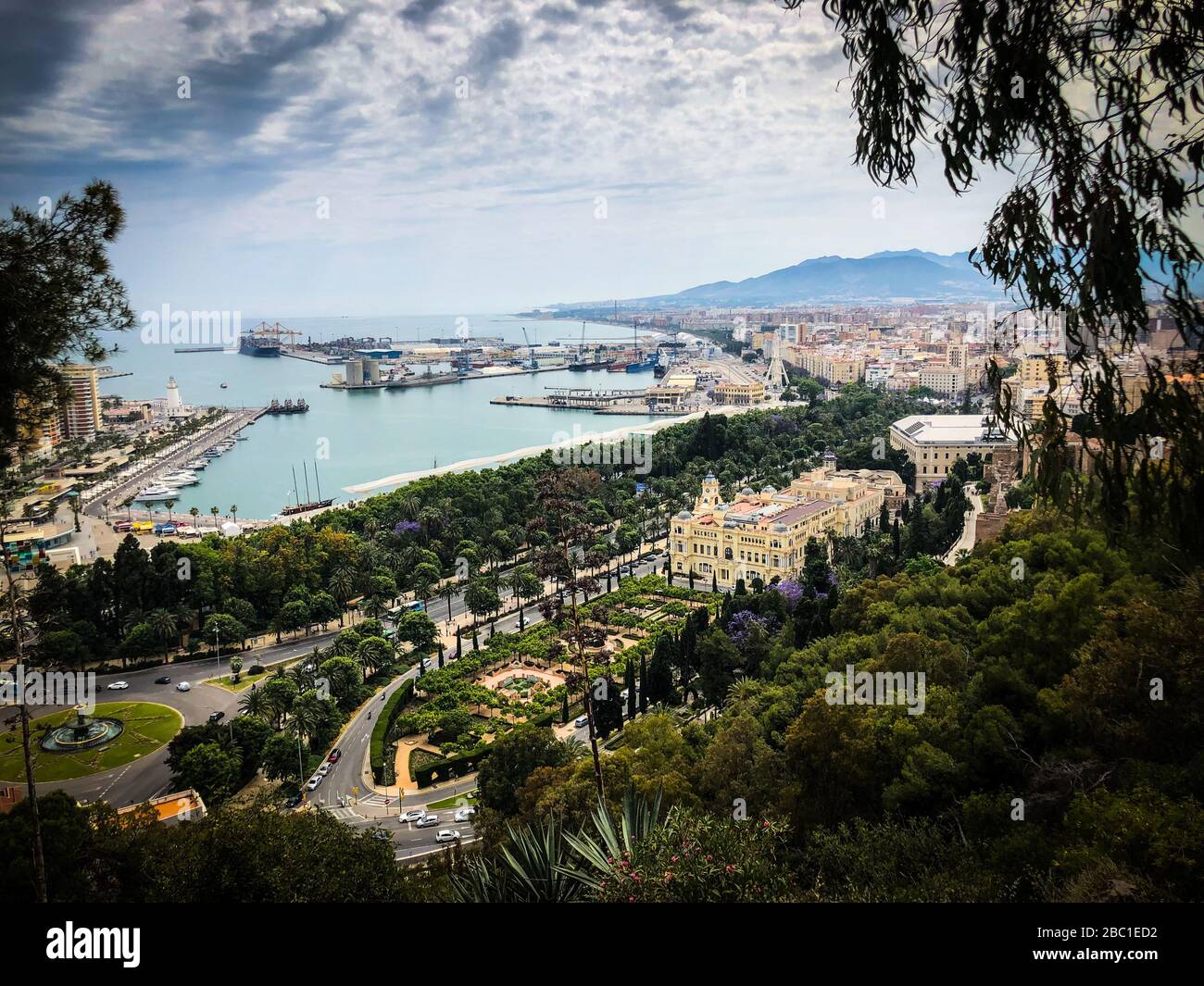 panoramic view of gibraltar city and surrenders Stock Photo - Alamy