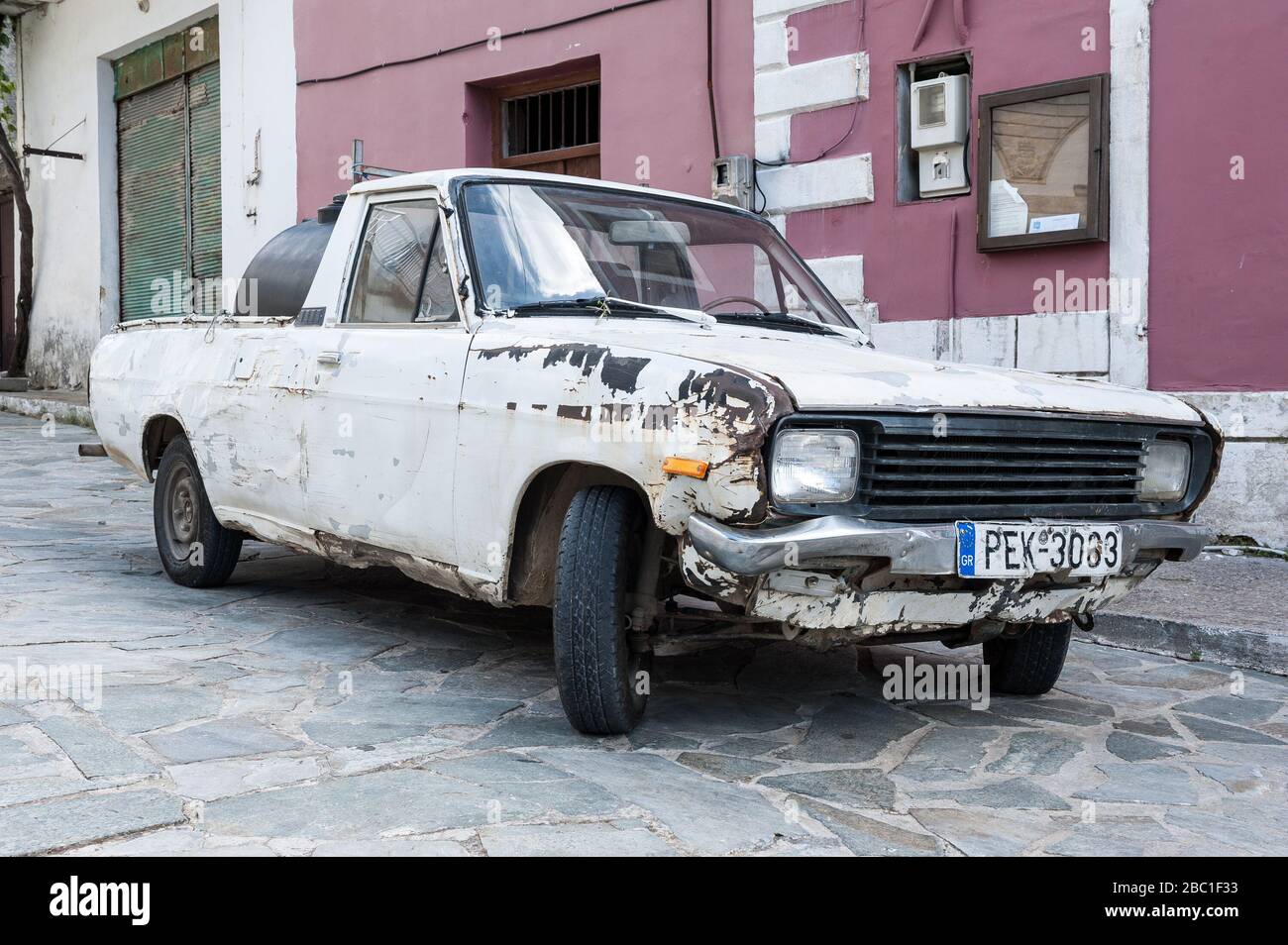 Old car, Crete, Greece Stock Photo - Alamy