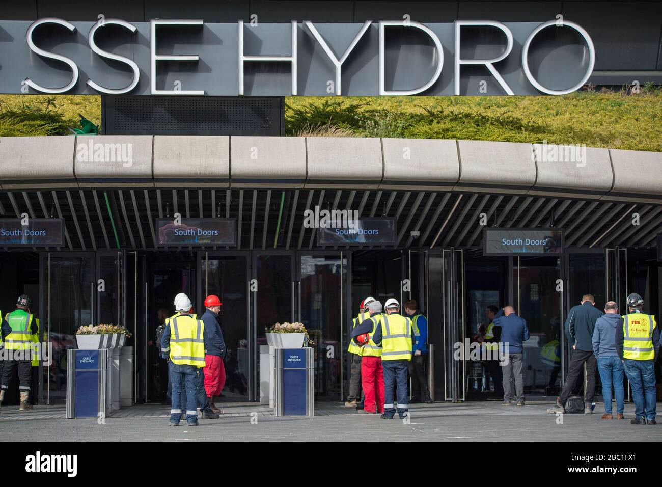 Pictured: Glasgow, UK. 2nd Apr, 2020. Pictured: Scenes showing the set ...