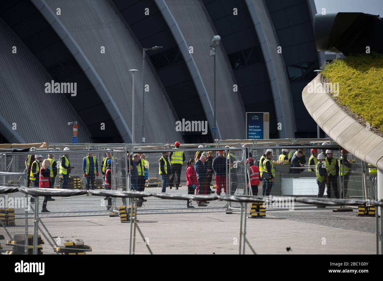 Pictured: Glasgow, UK. 2nd Apr, 2020. Pictured: Scenes showing the set ...