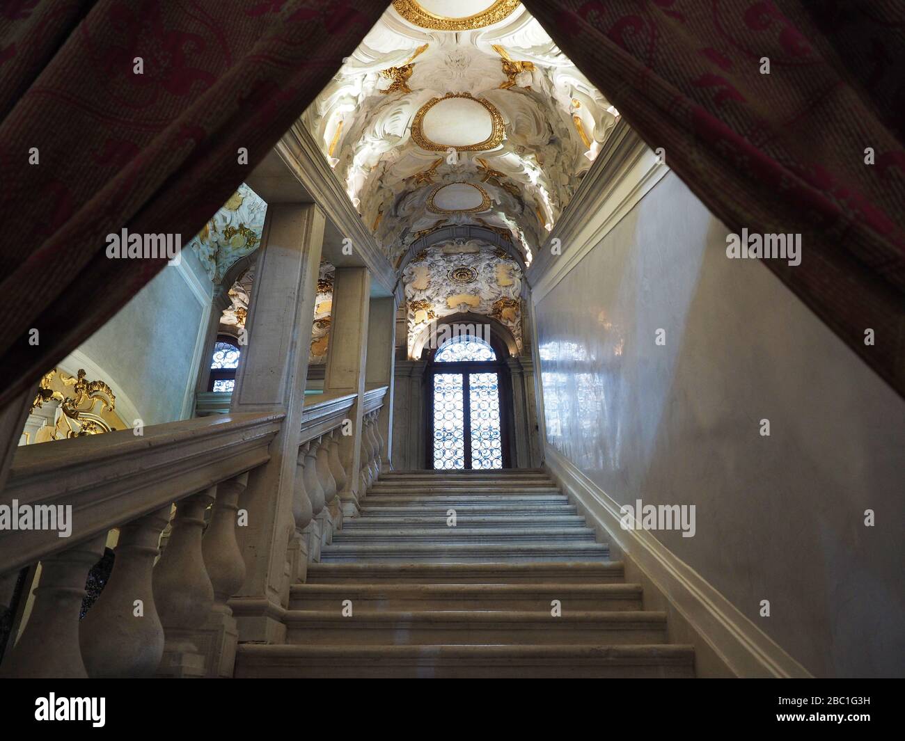 Great staircase, Scuola Grande dei Carmini, school of devotion and ...