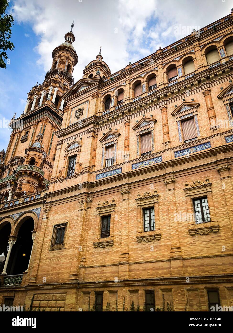 close up view of the historical streets of the spanish cities Stock ...