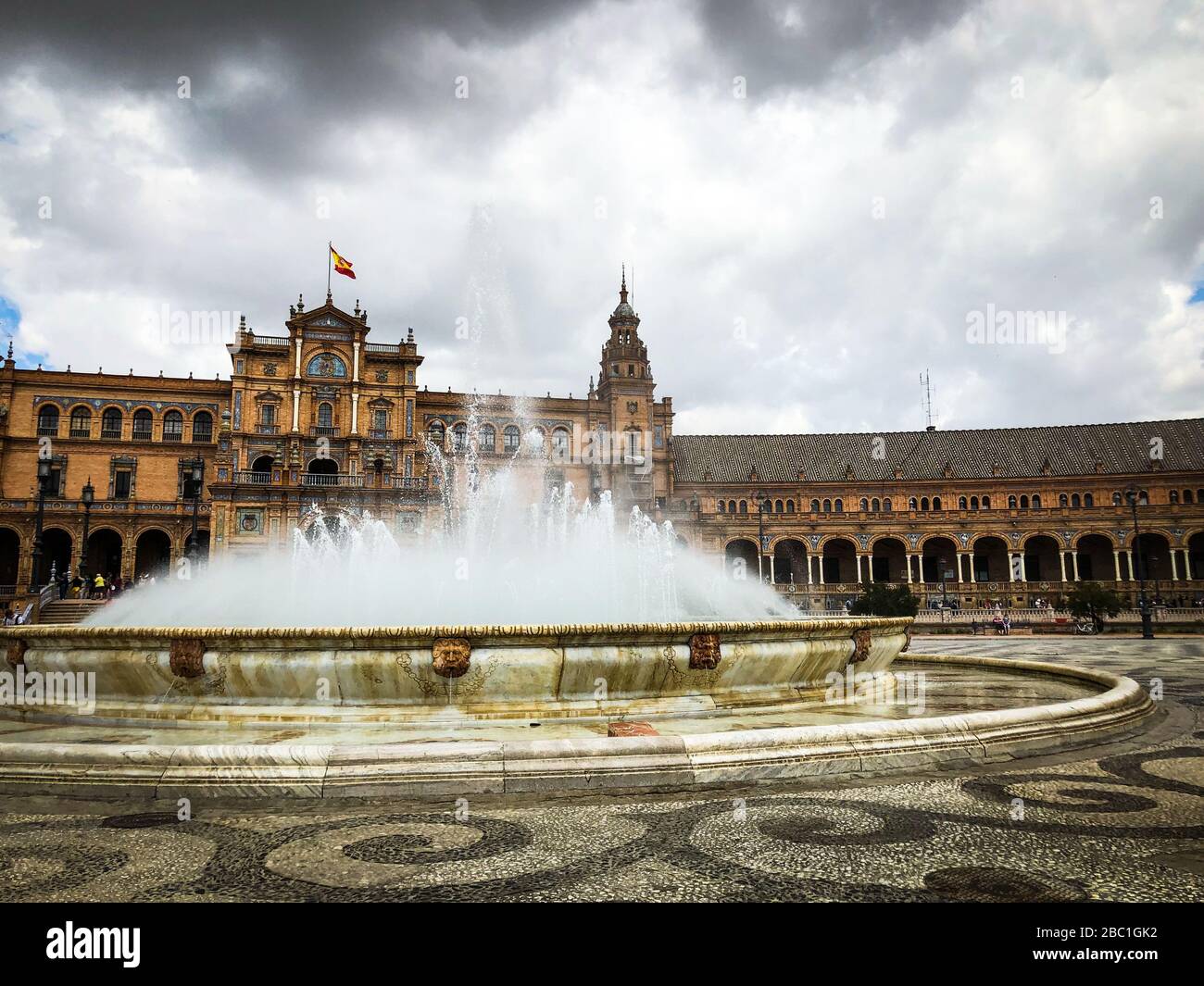close up view of the historical streets of the spanish cities Stock ...