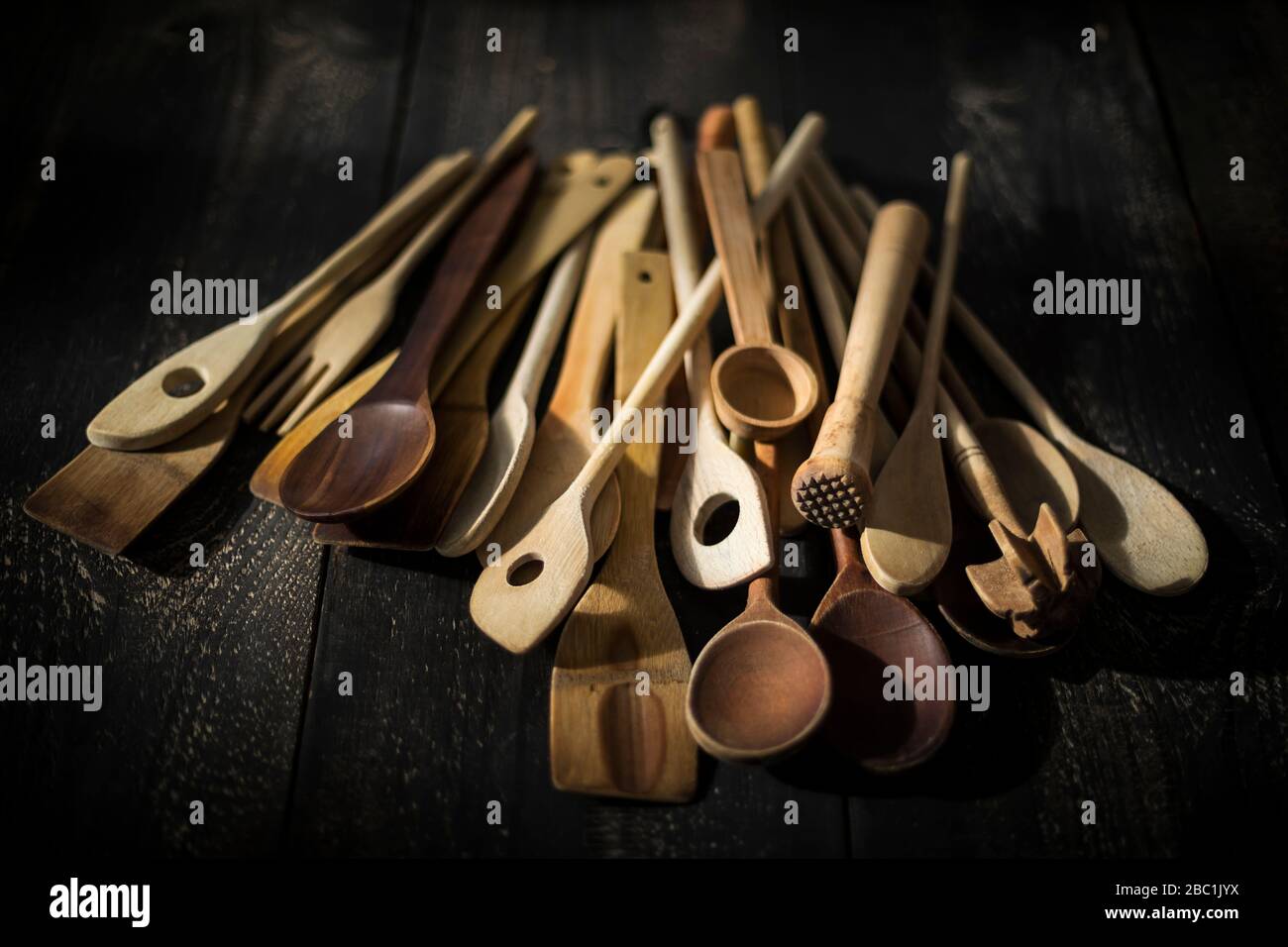 Utensils pile hi-res stock photography and images - Alamy