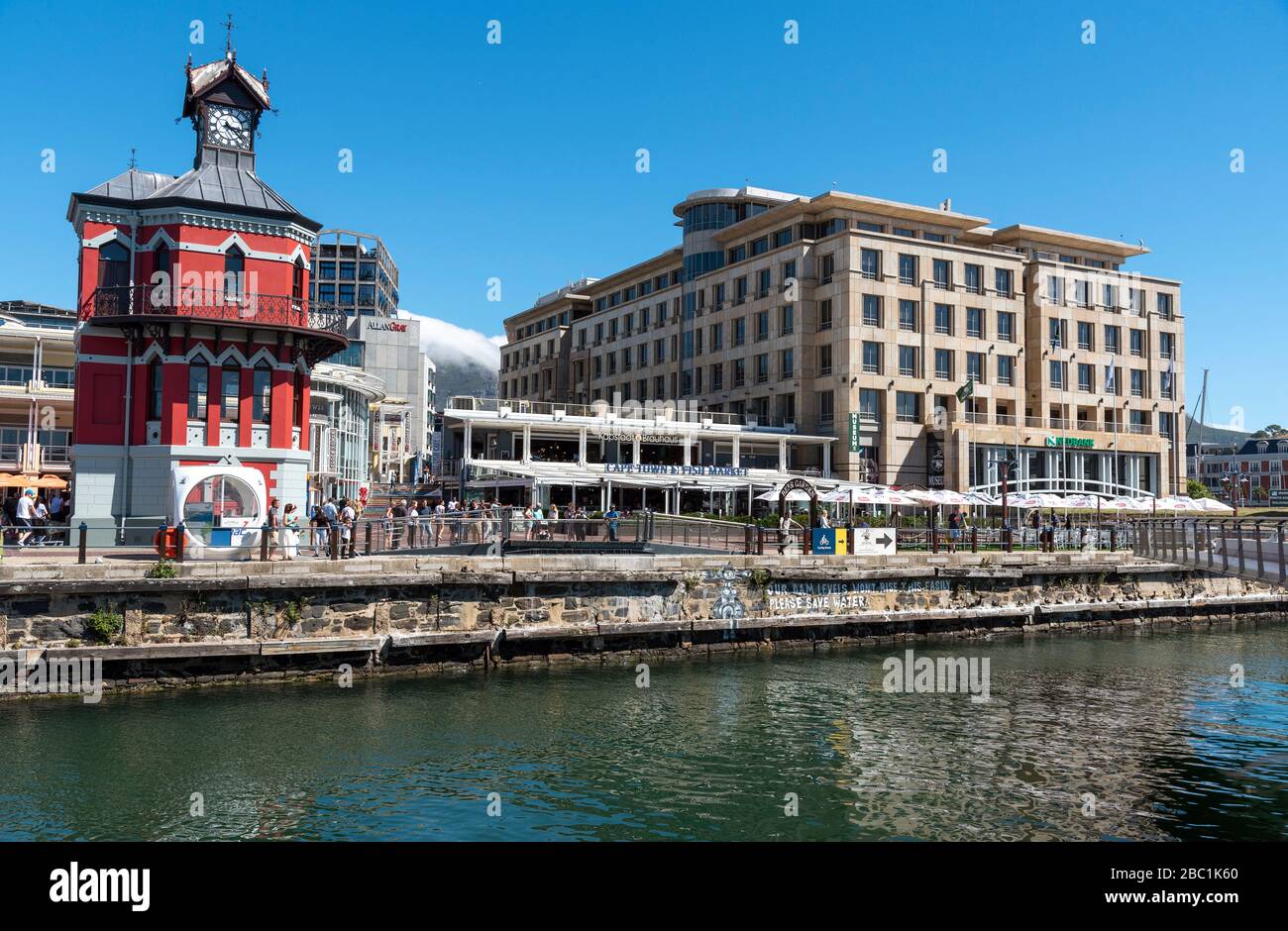 Cape Town, South Africa. 2019. The Clock Tower and Nedbank building on ...