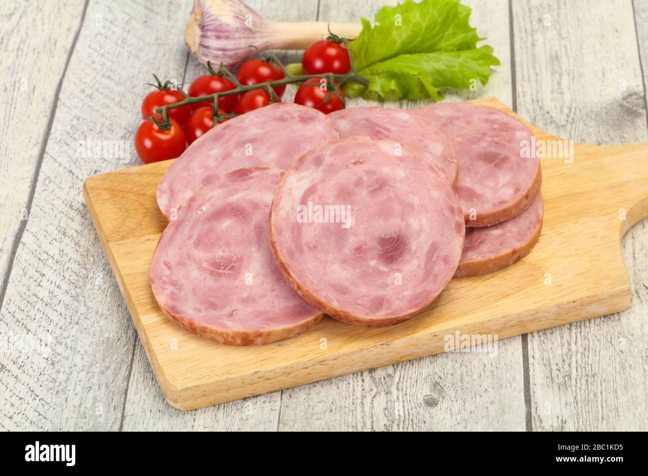 Natural ham made from pork meat Stock Photo - Alamy