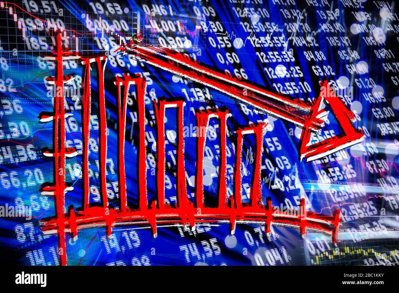 Stock market crash screen hi-res stock photography and images - Alamy