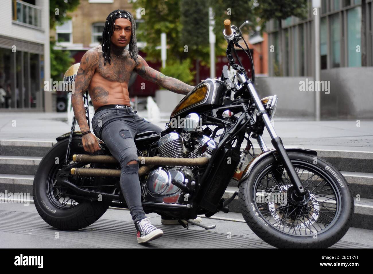 Biker lifestyle fashion shots taken in and around Shoreditch on a ...