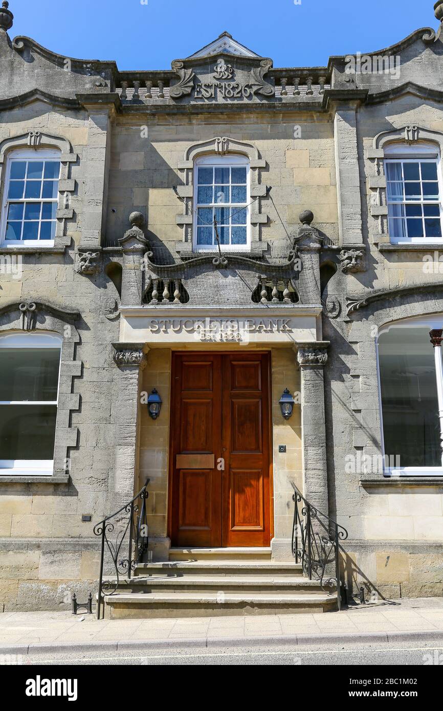 The former Stuckeys Bank, Castle Cary, Somerset, England, UK Stock ...