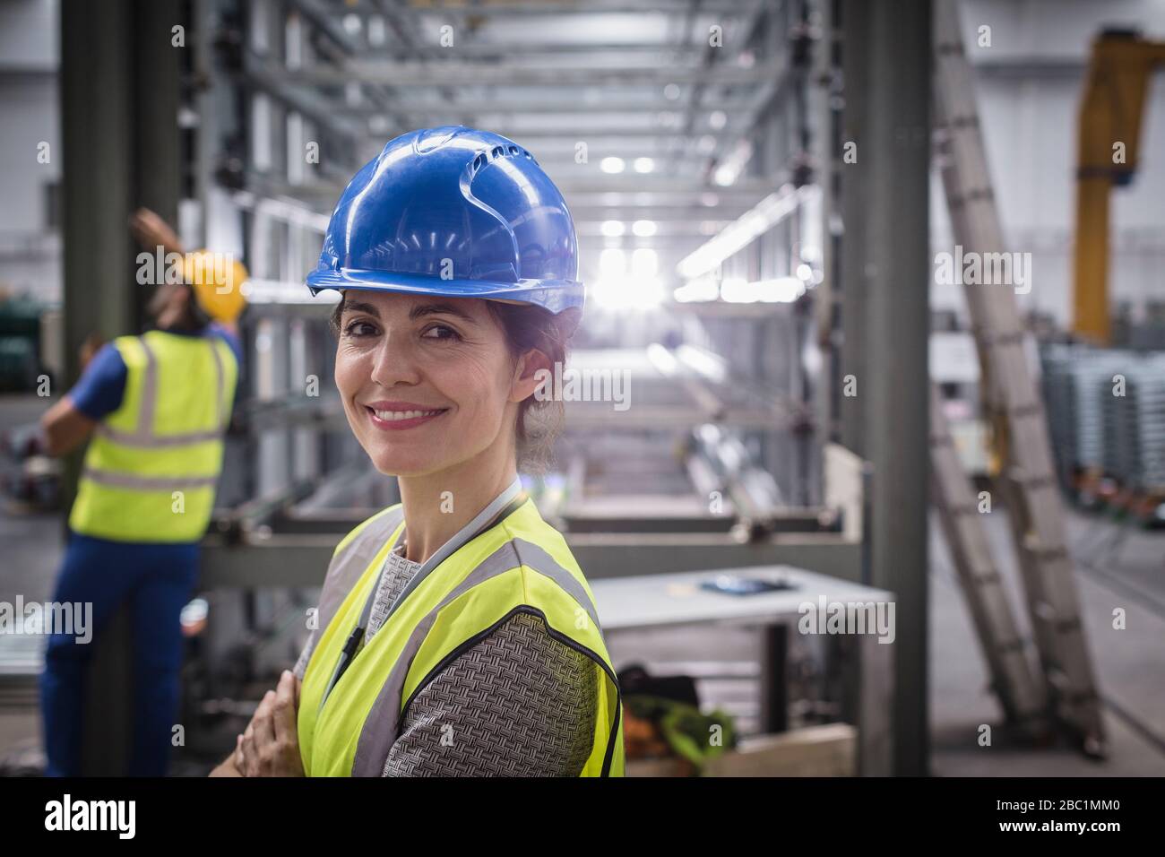 Portrait female factory worker hi-res stock photography and images - Alamy