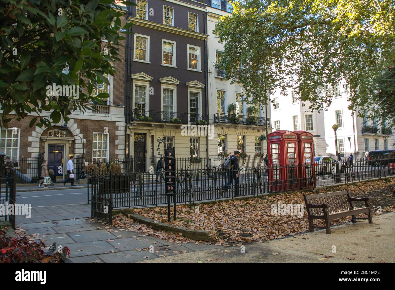 LONDON- NOVEMBER, 2019: Berkeley Square , a large town square in ...