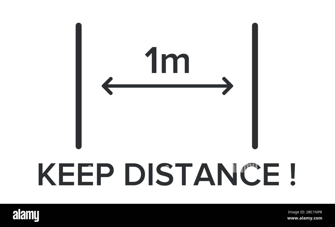 Social distancing, keep distance in public society people to protect ...