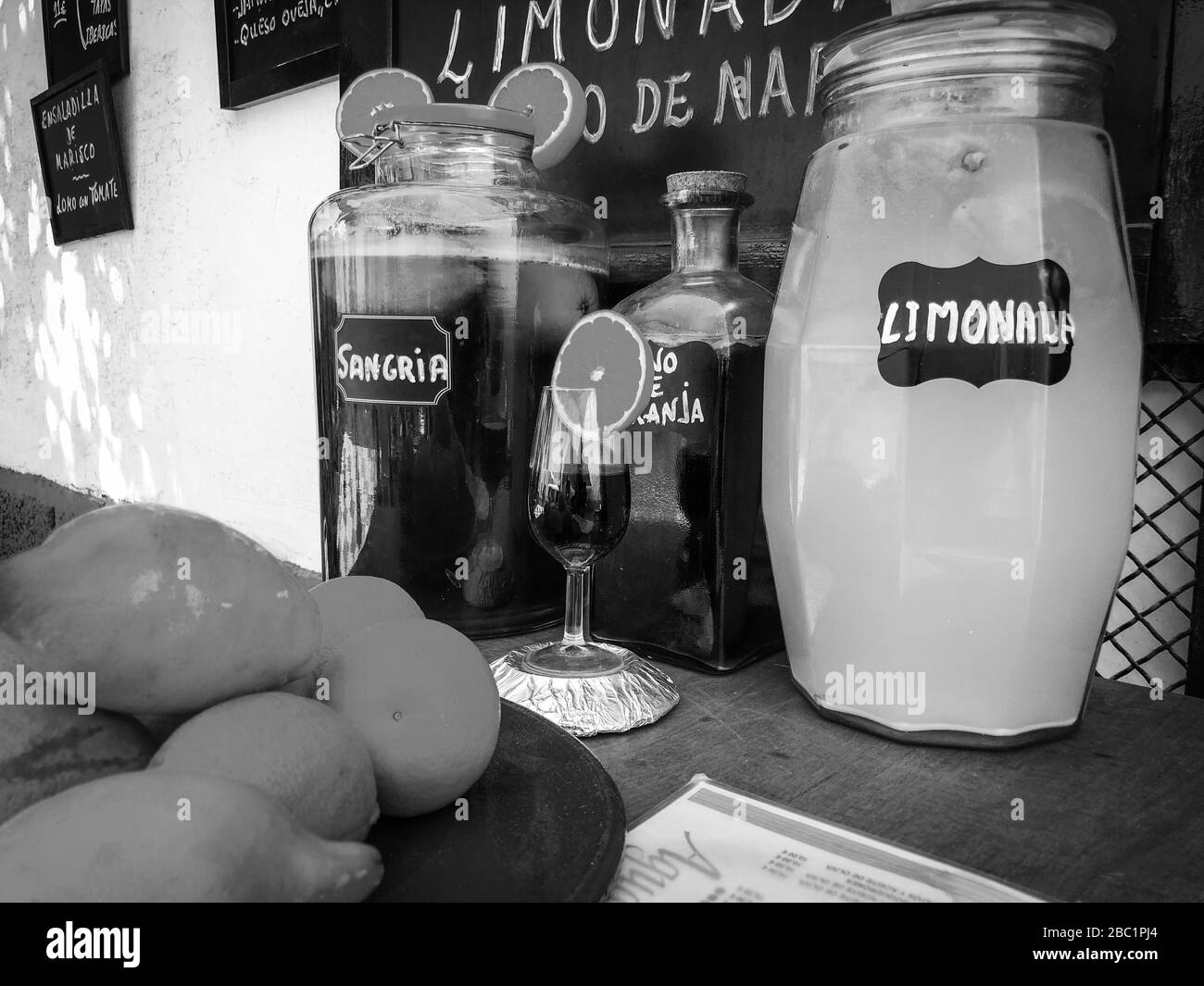 Glass lemonade bottle soda Black and White Stock Photos & Images - Alamy