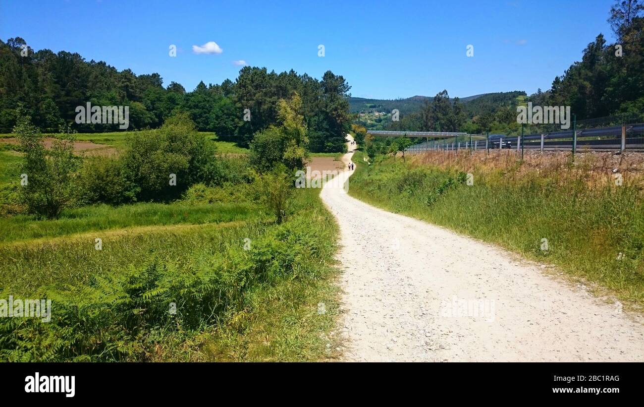 Portuguese Way of Santiago, Spain Stock Photo - Alamy