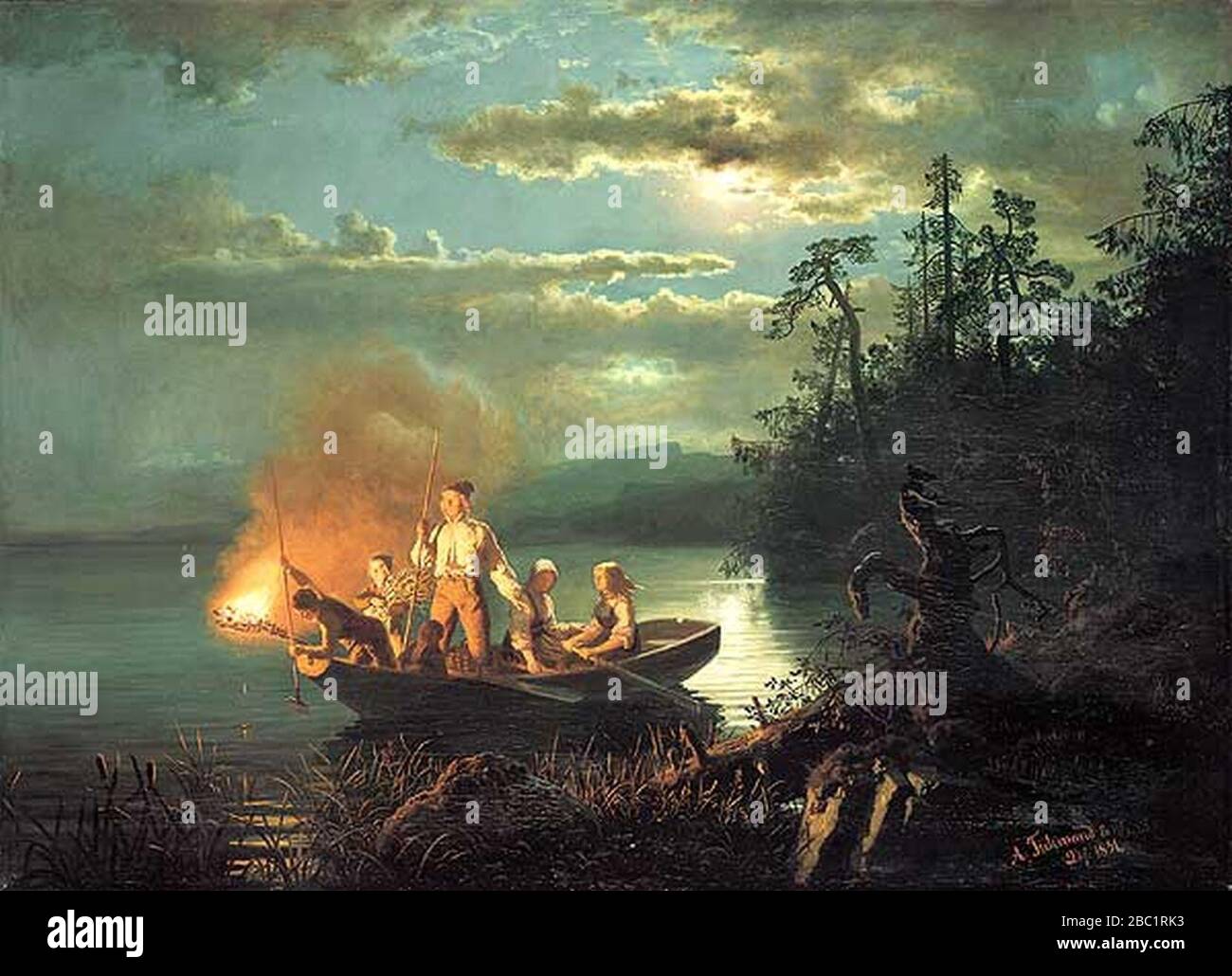 Adolph Tidemand Fiskerne Stock Photo - Alamy