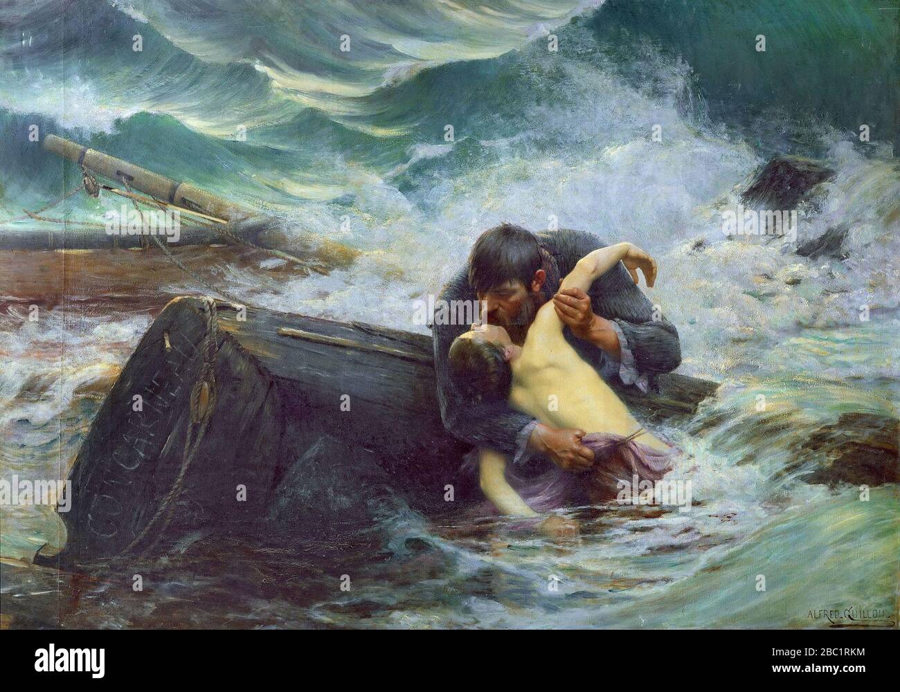 Alfred Guillou - Adieu, 1892 Stock Photo - Alamy