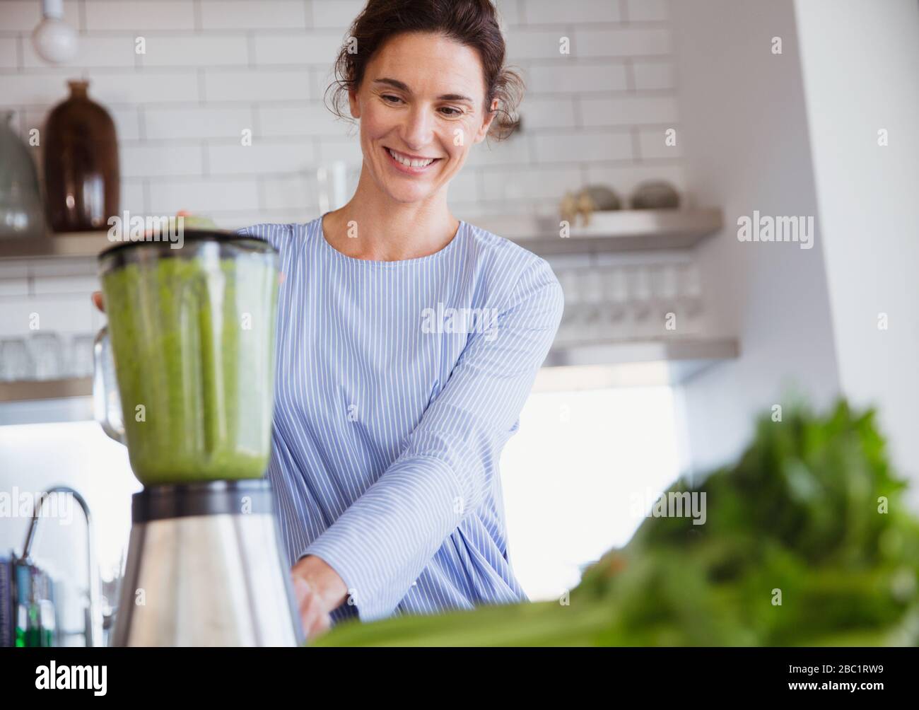 Healthy smoothie preparation hi-res stock photography and images - Alamy