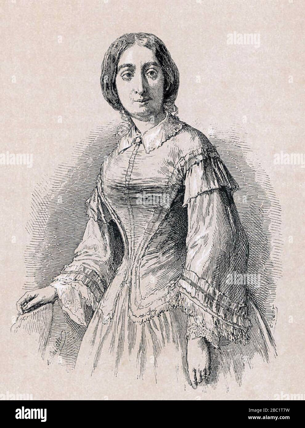 GEORGE SAND - Amantine Dupin (1804-1876) French novelist Stock Photo ...