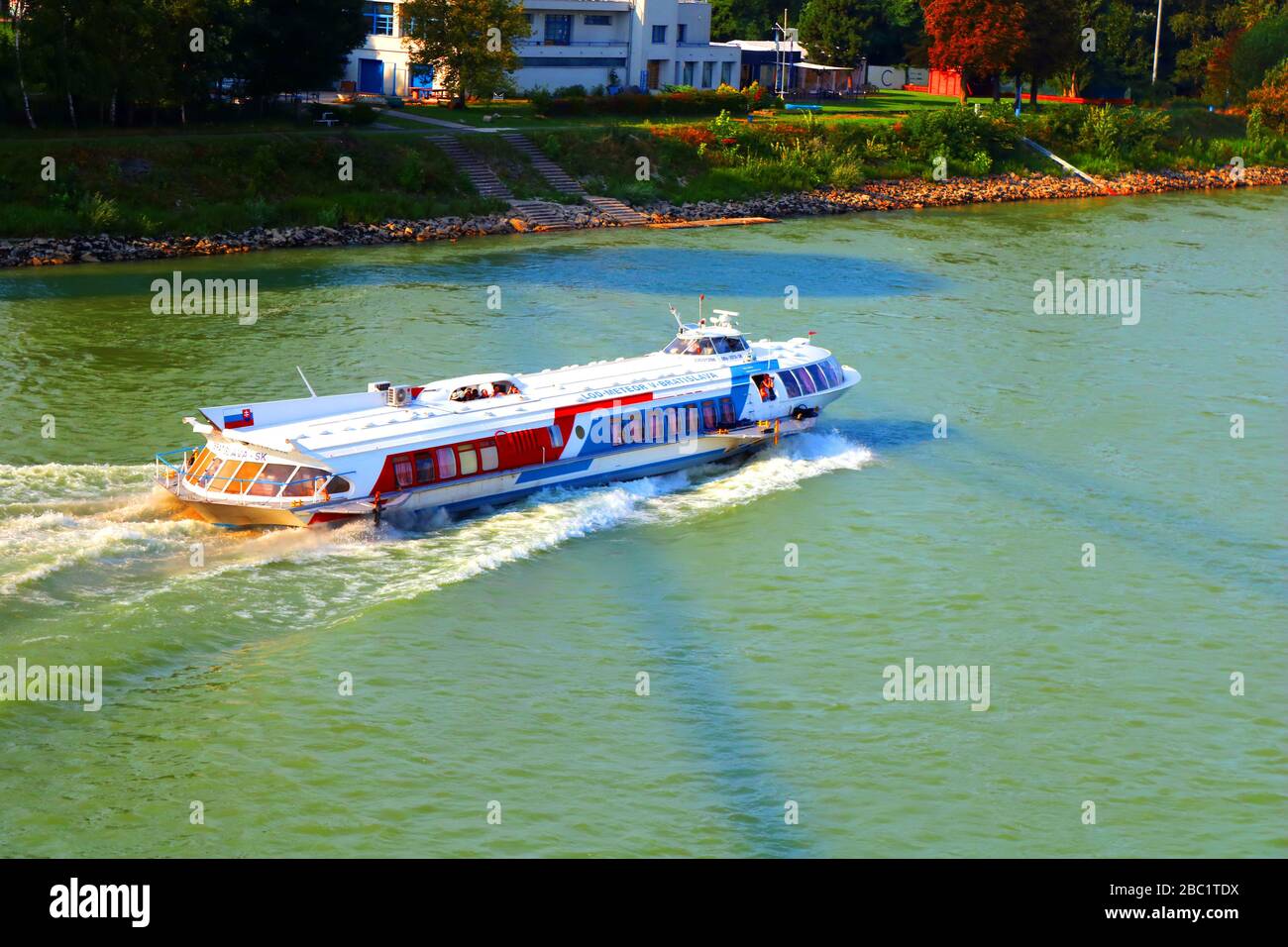 BRATISLAVA, SLOVAKIA - SEPTEMBER 01, 2019: View of legendary speed ...